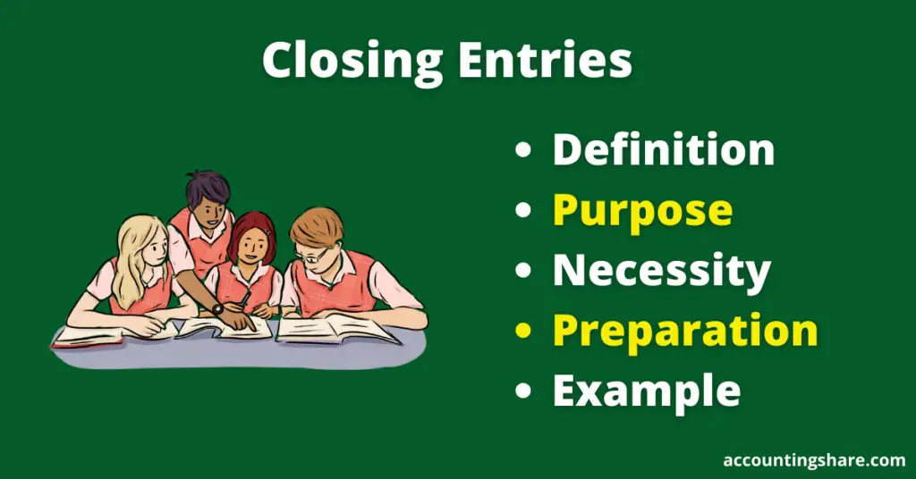 Adjusting And Closing Entry Accounting Share